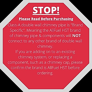 AllFuelHST Chimney Cap with Spark Screen for 8" Inner Diameter Chimney Pipe