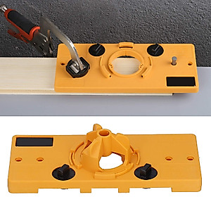 Walfront 35mm Hinge Hole Jig Drill Guide Set Concealed Hinge Hollow Hole Locator DIY Carpenter Cabinet Door Installation, Fixture