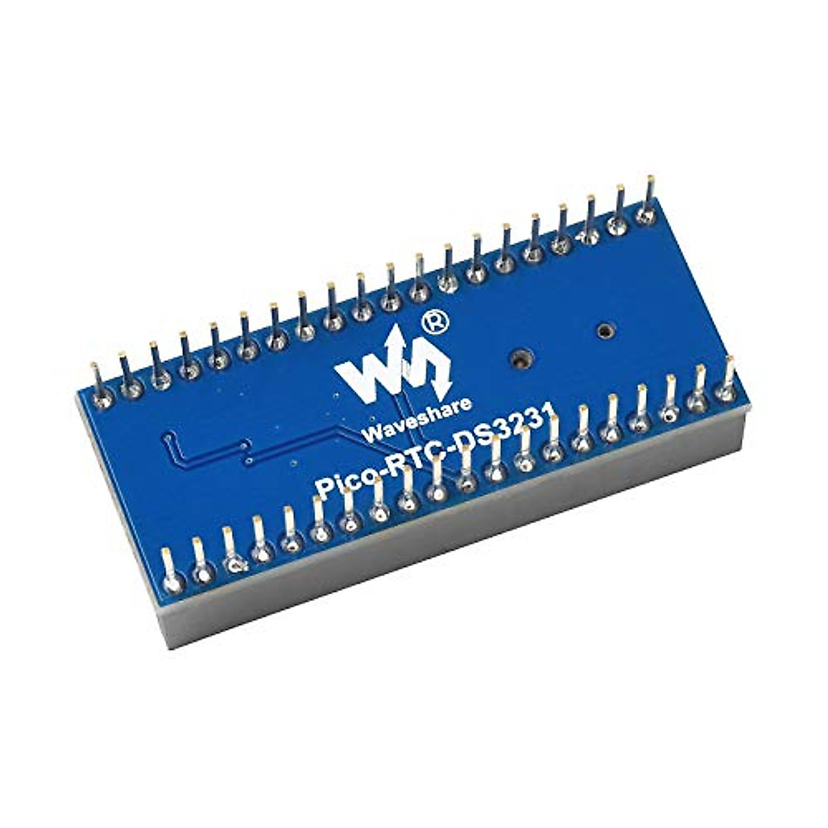 Precision RTC Module for Raspberry Pi Pico Mini Board, Incorporates High Precision Real-Time Clock Chip DS3231, Uses I2C Bus for Communication, with Female Pin Header Stackable Design