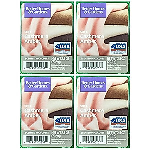 Better Homes and Gardens Soft Cashmere Amber Scented Wax Cubes - 4-Pack