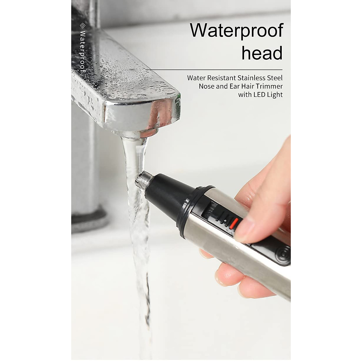 Ear Nose & Side Burn Trimmer - Stainless Steel Dual Edge Blades, 1.0 Count