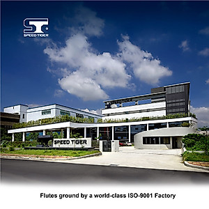 SPEED TIGER Carbide Square End Mill - 3 Flute - IAUE5/16 3 (1 Piece, 5/16") - High Feed U-Type Design - for Roughing and Finishing - for Milling Aluminum Applications – Professional Mill Bits Sets