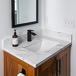 POVODA Marble Contact Paper for Countertops Peel and Stick Wallpaper Removable for Cabinets Drawers Countertops Kitchen Bedroom Furniture Waterproof Self Adhesive 11.8x78.7 inches, White