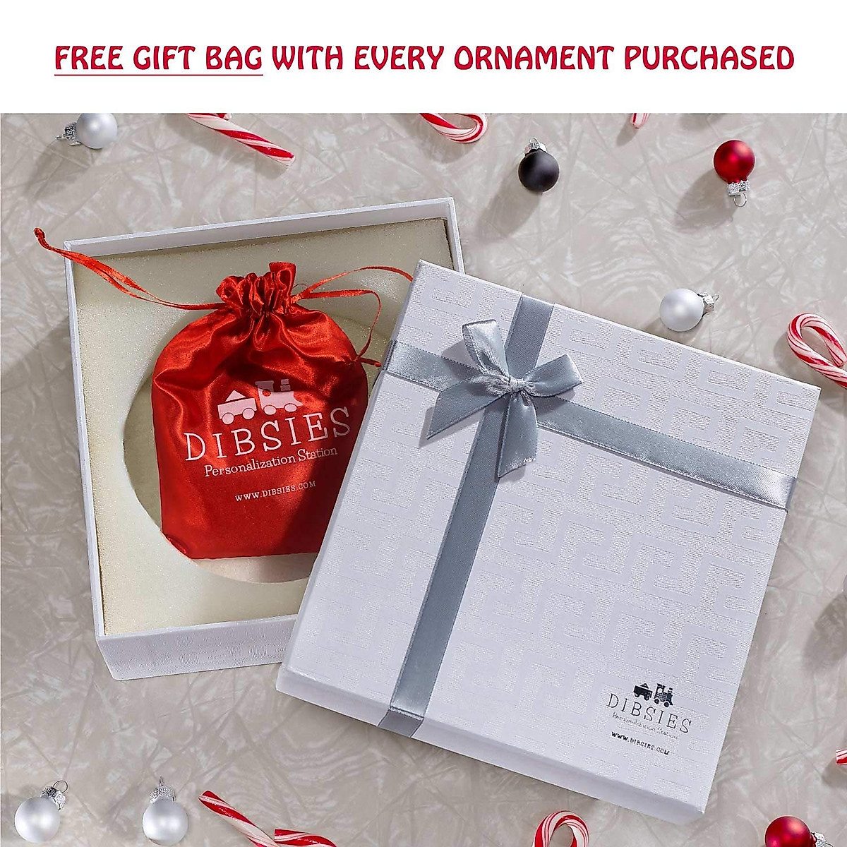 Personalized Baby in a Crib First Christmas Ornament (Blue)