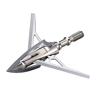 cqwsbsy 6Pack Broadheads 100 Grain Fixed Blades&2 Mechanical Blades 2 inch Cutting Dia