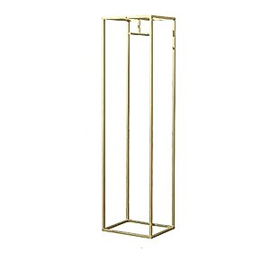 WFDERAN Creative Simple Clothes Retail Heavy Duty Metal Garment Racks,Clothing Store Hanger Storage Shelves,Commercial Wedding Dress Floor-Standing Display Rack (Gold, 75" H)