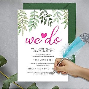 Cheerland Feather Ballpoint Pen Set Glitter Silver Royal Blue Sapphire Feathered Vintage Pens For Anniversary Graduation Baby Shower Wedding Bridal Shower Office Party Favors - Pack of 6