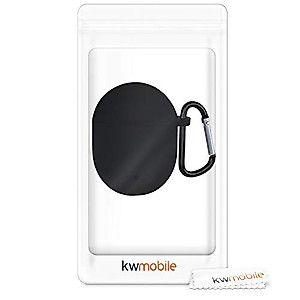 kwmobile Case Compatible with Google Pixel Buds 2 (2020) Case - Silicone Cover Holder for Earbuds - Black