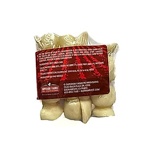 Superior Farms Pet Provisions Hydeout All-Natural Mini Cheek Rolls for Small Dogs, Natural Flavor, 3 Pack, 4.2oz / 120g