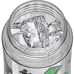 THERMOS FUNTAINER 16 Ounce Plastic Hydration Bottle with Spout, Minecraft