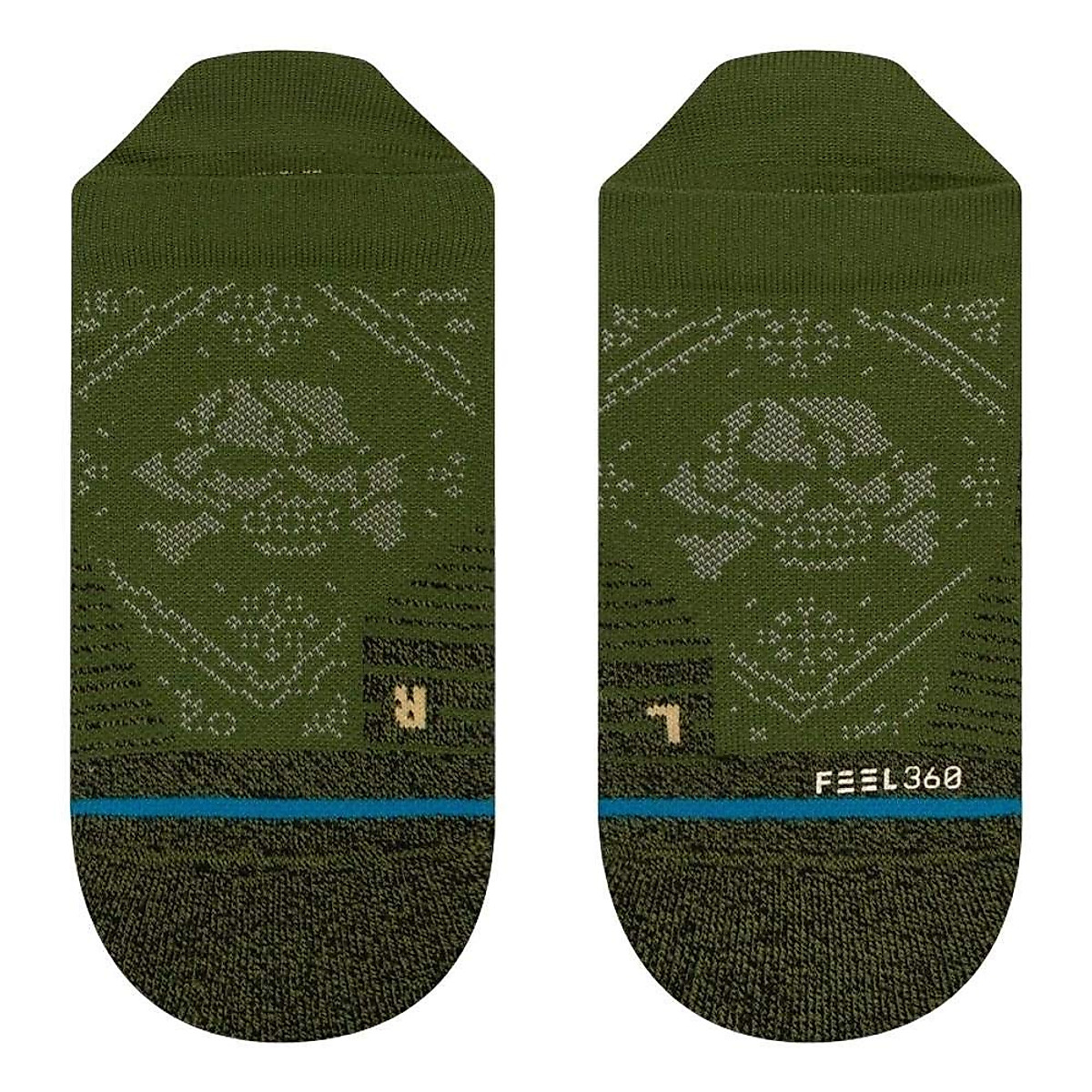 Stance Women's Skulldana Tab Sock, Olive - M