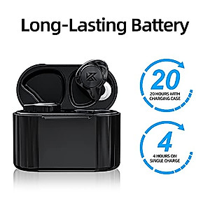 KZ S2 True Wireless Earbuds for iPhone Android Hybrid Technology Bluetooth Earphones with Microphone (White)