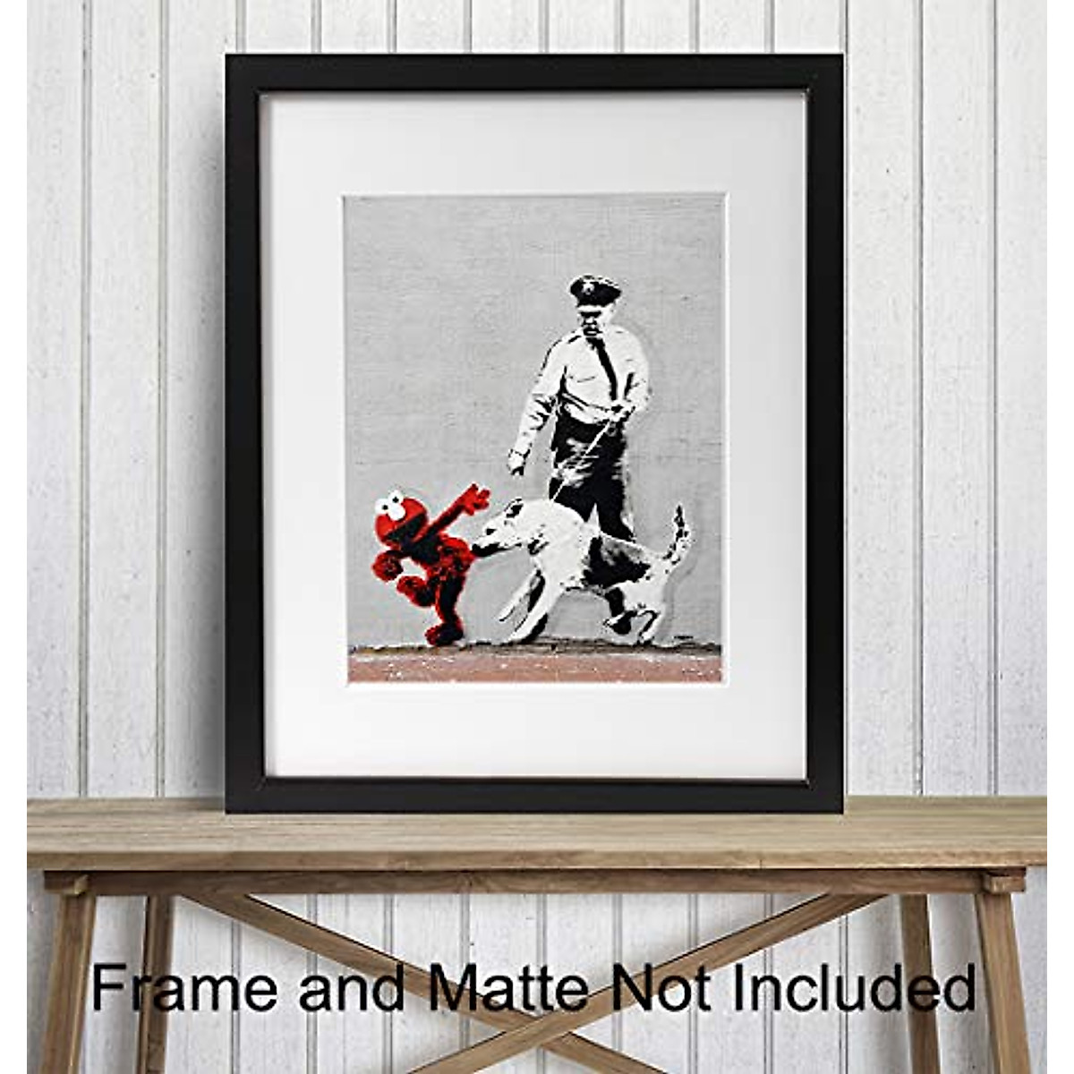 Police Arrest Street Art - Graffiti Wall Decor - 8x10 Poster, Home Decoration for Living Room, Office, Bedroom - Unique Gift for Policemen, Law Enforcement Officer, Men, Boys, Teens - UNFRAMED Print