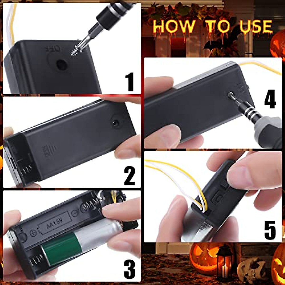 Retisee 12 Pcs Halloween Glowing LED Light Up Eyes, 35.4'' Eyes Lights for Halloween Cosplay, Battery Not Included(Red)