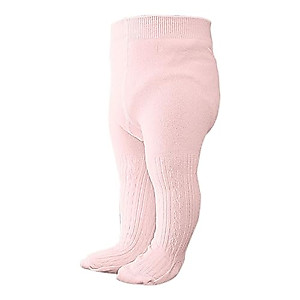 AwarFy Toddler Kids Baby Girls Cotton Solid Warm Leggings Pantyhose Stretchy Basic Full Length Pants Formal (E-Pink, 2-4 Years)