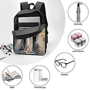 Waygotee Our Lady of Guadalupe Virgin Mary 3D Print Backpacks Bookbag Laptop Travel Bag Unisex for Adult Gifts 17 Inches