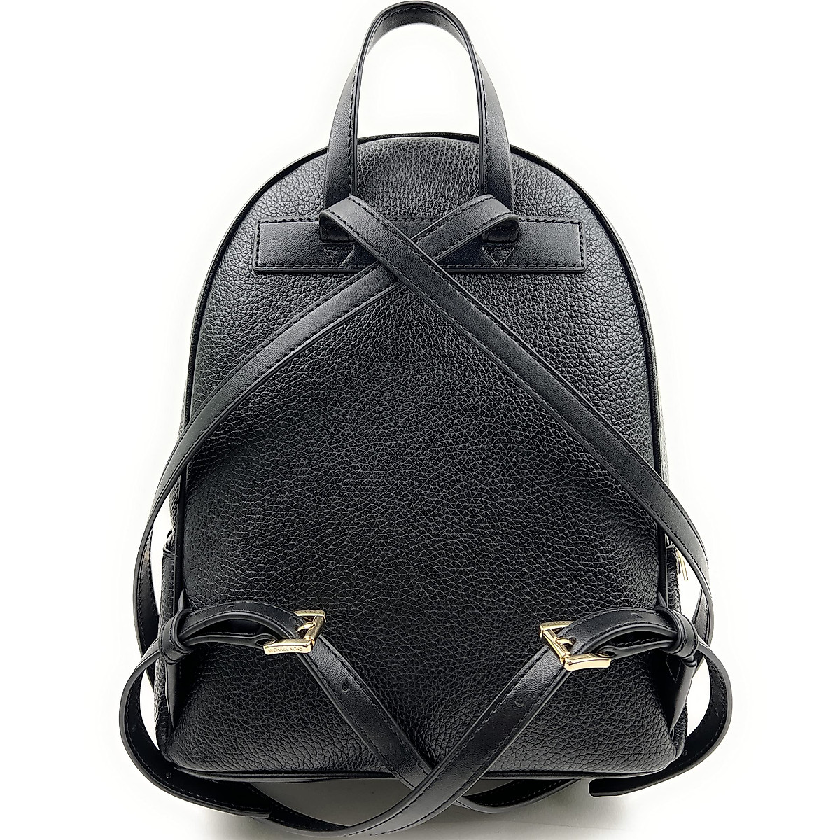 Michael Kors 35T1G4AB2L Black With Gold Hardware Adina Medium Pebbled Leather Backpack