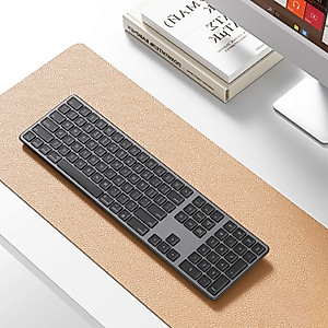 OMOTON Bluetooth Keyboard Compatible with Mac, with Numeric Keypad, Rechargeable Wireless Keyboard Compatible with MacBook Pro/Air, iMac, Mac Mini/Pro Laptop and PC