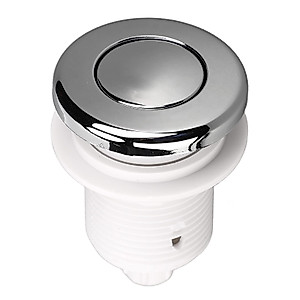 Air Pressure Bath Switch, ABS Tub Spa Massage Bath Garbage Disposal Sink Top Air Pressure Start Button Waterproof Pushbutton Switch for Bathtubs Swimming Pools