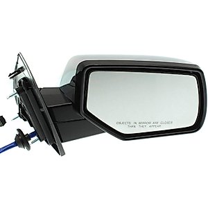 Kool Vue Passenger Side Power Heated Mirror for Chevrolet Tahoe Suburban GMC Yukon Yukon XL 2015-2020 Manual Fold Without Signal Light, Blind Spot, Memory, Puddle Lamp & Auto-Dimming Chrome