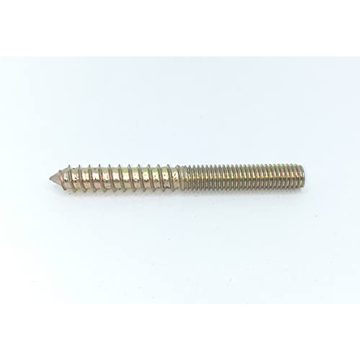 Haozheng Hanger Bolt M8x75 Double Headed Bolt Self-Tapping Screw for Furniture 15Pcs,Bronze