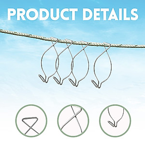 Bonsicoky 60 Pcs Drop Ceiling Hook Clips with Hook, Grid Hanging Ceiling Hook Clips for Office, Classroom, Home, Party and Wedding Decoration