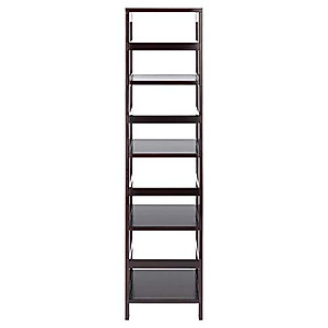 Winsome 4 tier Wood Leo model name Shelving, Small, Espresso