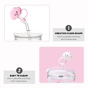 3 Pack Straw Cover for Stanley - Silicone Straw Covers Cap for Stanley Cup, Reusable Drinking Straw Tips Lids Dust for Home (Mixed Pattern (3 Pcs))