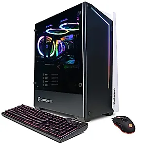 CyberpowerPC Gamer Xtreme VR Gaming PC, Intel i7-13700KF 3.4GHz, GeForce RTX 4070 Ti 12GB, 32GB DDR5, 2TB NVMe SSD, Wi-Fi Ready & Windows 11 Home (GXiVR8680A), Black