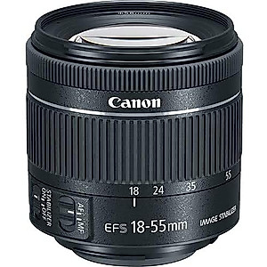 Canon EOS Rebel 800D / T7i DSLR Camera with 18-55 4-5.6 is STM Lens (1895C002) + 4K Monitor + Canon EF 50mm Lens + Mic + Headphones + 2 x 64GB Cards + Color Filter + Case + More (Renewed)