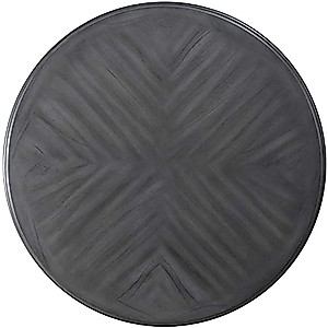 New Classic Furniture Gia 5-Piece Round Dining Set with 1 Dining Table and 4 Chairs, 47-Inch, Gray