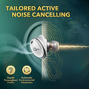 Soundcore by Anker Liberty 3 Pro Noise Cancelling Earbuds, True Wireless Earbuds with ACAA 2.0, HearID ANC, Fusion Comfort, Hi-Res Audio Wireless, 6 Mics for Calls, 32H Playtime (Renewed)