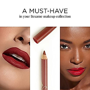 BESAME COSMETICS - MasterLiner Universal Red Lip Liner - Long Lasting Lip Pencil, Complements all Skin Tones - Pair with Your Favorite Besame Lipstick