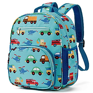 Telena Kids Backpack for Boys Girls, Cute Water Resistant Toddler Preschool Backpack with Adjustable Padded Straps, Pink Rainbow