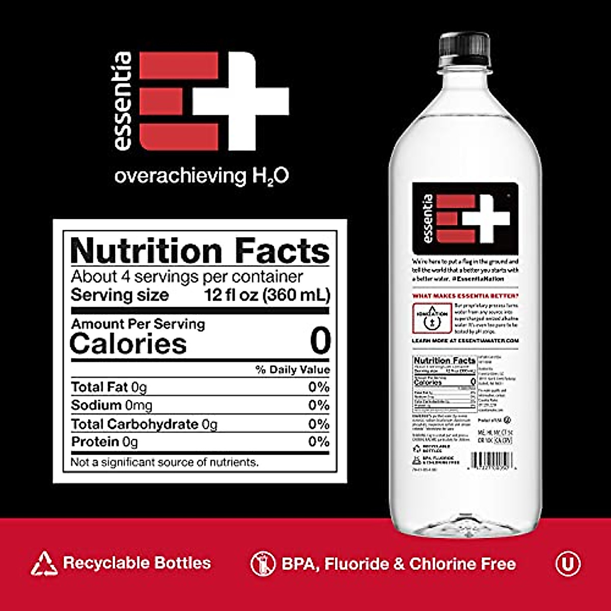 Essentia Water Alkaline LLC Essentia Water, 1.5-Liter Bottles, 12 Pack