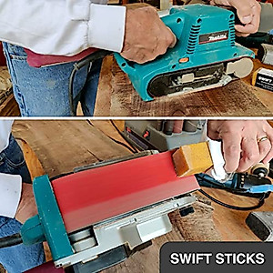 8.5" Long Abrasive Cleaning Sticks. Removing Dust & Dirt Build up from Abrasive Belts. 100% Natural Rubber. Clean Sandpaper Belts, Sanding Discs, Drum Sanders, Grip Tape & Skateboard Grip Surfaces