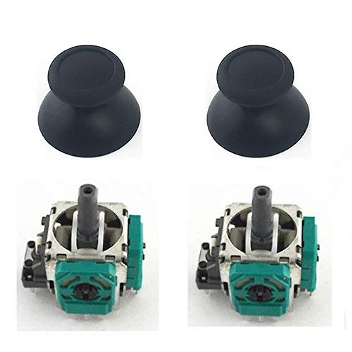 3D Analog Joystick + Thumb Stick Grip Cap Rocker Cover Sensor for Switch NS NX Pro Controller Replacement
