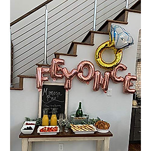 LaVenty Set of 12 Rose Gold FEYONCE Balloons Bachelorette Party Decor Feyonce Party Decoration Engagement Balloon Proposal Decoration