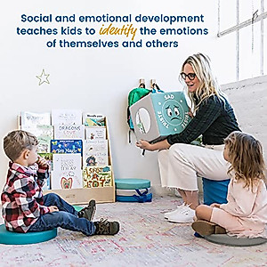 ECR4Kids SoftZone Emotion Cube with Mirror, Sensory Toy, Contemporary