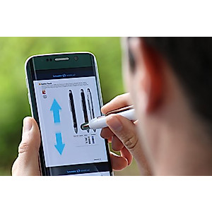 Schneider Slider Epsilon Touch Stylus/Ballpoint Pen, Black/Pink Barrel, Blue (138704)