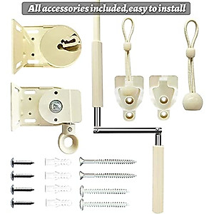 HENG FENG Outdoor Roller Shade Cordless 8'W x 6'H Brown Patio Shades Roll Up Outdoor Blinds Exterior for Porch Gazebo Pergola Backyard Deck