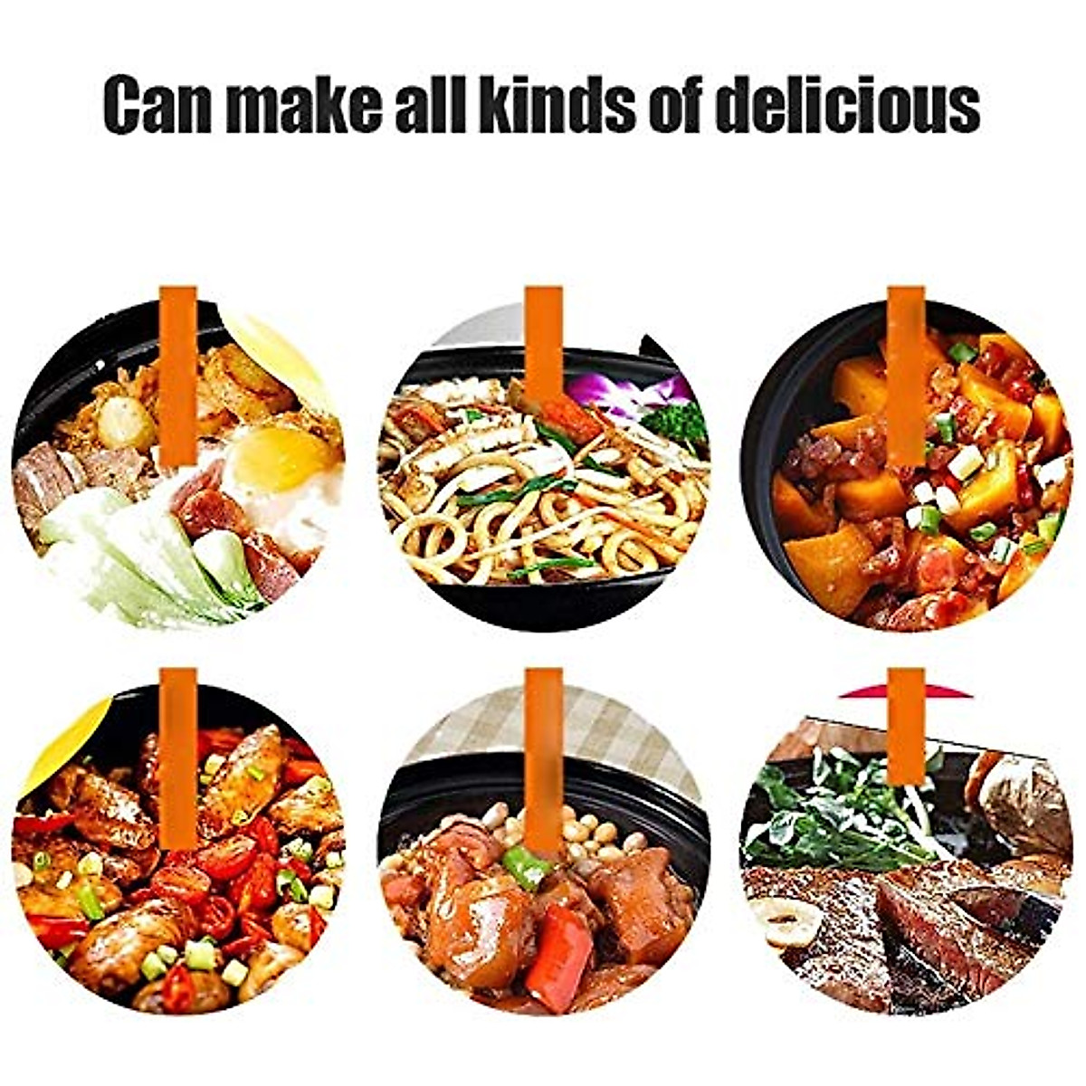 JINXIU Casserole Ceramic Tagine Pot, Tajine Cooking Pot Ceramic Pots for Cooking and Stew Casserole Slow Cooker with 2 Handle and Lid for Home Kitchen,Yellow