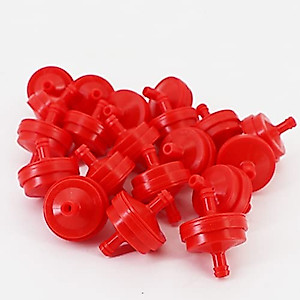 KIPA 1/4" Inline Gas Fuel Filter Replacement for Toro 42-5240 56-6360 Briggs Stratton 298090 298090S John Deere AM107314 LG298090 LG298090S PT4265 Lawn Mower Pack-20 150 Micron Element