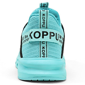 koppu Boys Girls Shoes Non-Slip Tennis Shoes Fashion Lightweight Breathable Kids Sneakers for Little Kids/Big Kids（Blue 2）