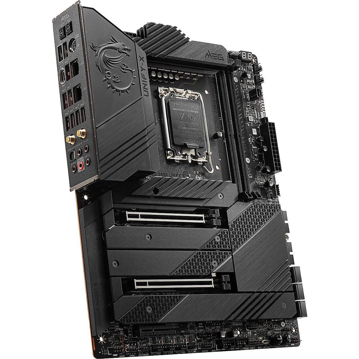 MSI MEG Z690 Unify-X Gaming Motherboard (ATX, 12th Gen Intel Core, LGA 1700 Socket, DDR5, PCIe 5, Dual 2.5G LAN, M.2 Slots, Wi-Fi 6E)