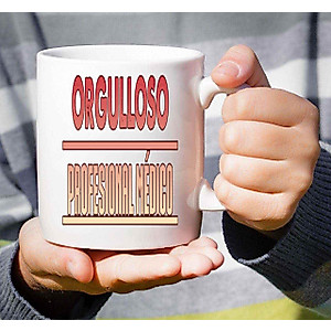 Gift Design Idea Unique Medical Professional Gift - Ghost Stethoscope Syringe and Bottle Design - for Men Women - 11 Oz White Ceramic Coffee Mug