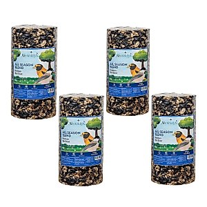 JCs Wildlife All Season Blend Premium Bird Seed Small Cylinder, 1.75 lb (4 Cylinder)