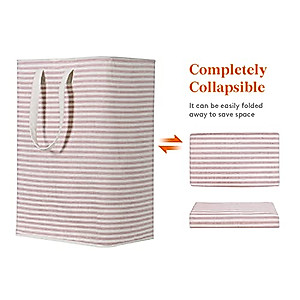 Lifewit 72L Pink Freestanding Laundry Hamper, Bundle with 72L Blue Laundry Hamper