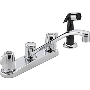 Peerless P226LF Classic Two Handle Kitchen Faucet, Chrome