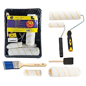 Bates Paint Roller - Paint Brush, Paint Tray, Roller Paint Brush, 11 Piece Home Painting Supplies, Foam Brush, House Painting Tray, Painting Tools, Roller and Paint Brushes, Interior Paint Brushes
